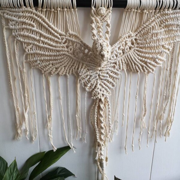 Macrame Bird Pattern: Wings II Dove, Intermediate Tutorial (PDF Pattern) - Etsy
