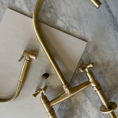 Unlacquered Brass Glass Rinser for Kitchen Sinks, Kitchen Sink ...