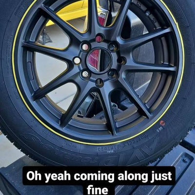 26FT Red Car Wheel Hub Rim Edge Protector Ring Tire Guard Sticker ...