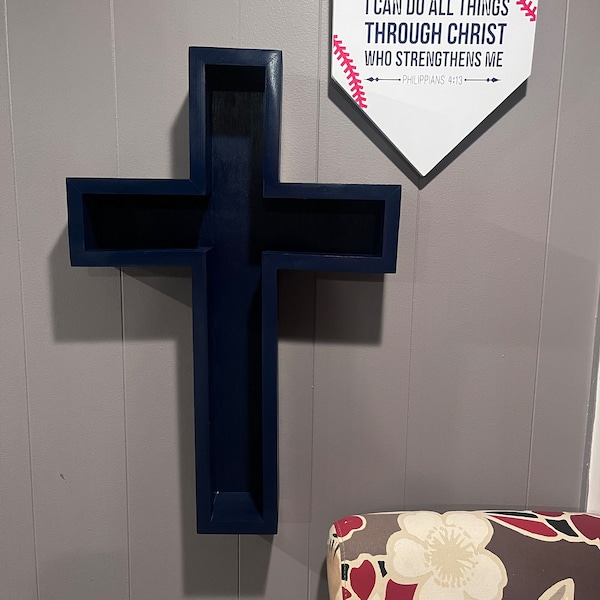 Cross Baseball Display Case - Etsy