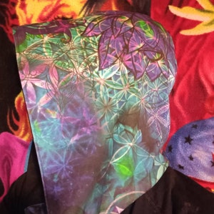 Collared Organic Cotton Hood Made in US, Cotton Festival Hood, Rave ...