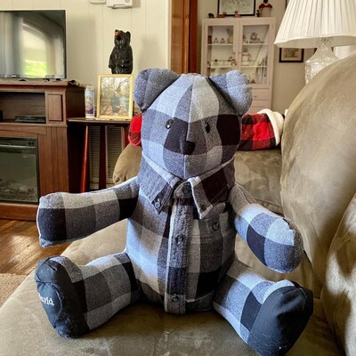 Memory Bears Keepsake Teddy Bears Custom Made From Your Loved - Etsy