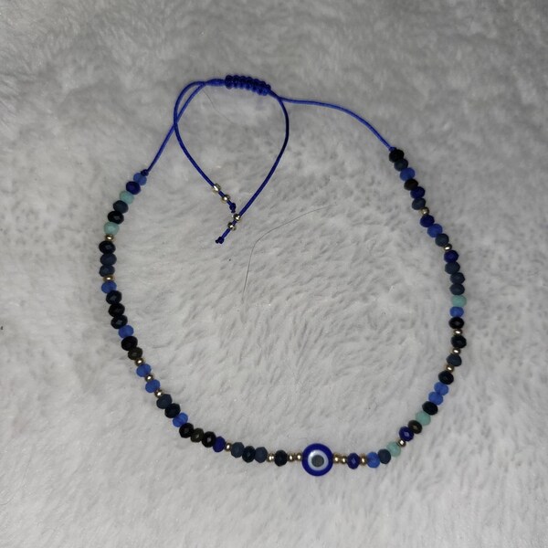 Mixed Color Evil Eye Protection, Adjustable Nylon Cord Braided Bead ...