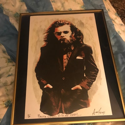 ROKY ERICKSON Rare Art Print of the Psychedelic Punk Rock Legend by ...