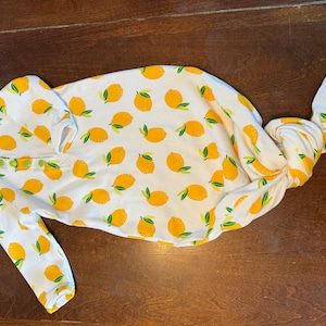 Baby Gown Sewing Pattern With Tutorial Layette Pattern Baby Grow ...