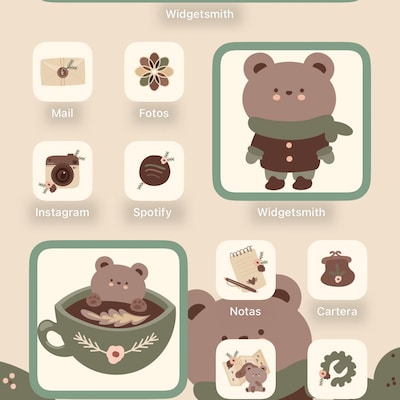 Ios 14 Theme Cottagecore Icons Ios App Icon Green iPhone Android ...