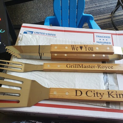 Personalized Grill Tools, Engraved Grill Tools, Grill Set, Grill Gifts ...