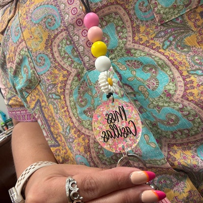 Groovy Sparkly Lanyard Personalized Lanyard for Badge 80's Lanyard ...