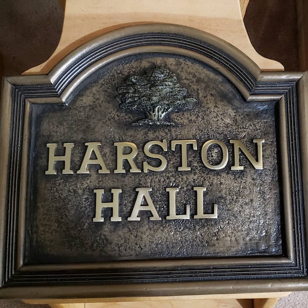 Large Sign for House. Vintage Style Cold Cast in Bronze or Pewter. Add ...