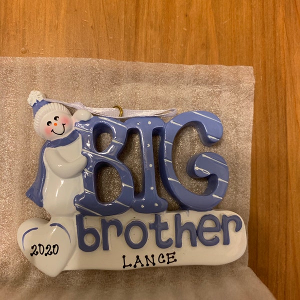 Big Brother Personalized Ornament - Big Brother Ornament - Etsy