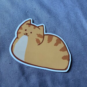 Cat Loaf Vinyl Stickers Tabby Tuxedo Tortie Calico and | Etsy