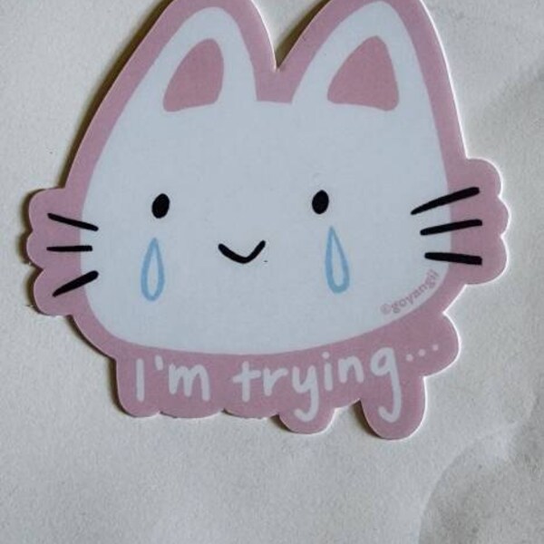 Smol Awoo Samoyed Waterproof Vinyl Sticker - Etsy