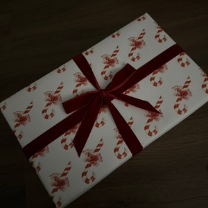 Wrapping Paper: Red Bows gift Wrap Birthday Holiday - Etsy