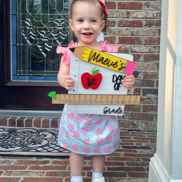 Back to School Personalized Interchangeable Sign - Etsy