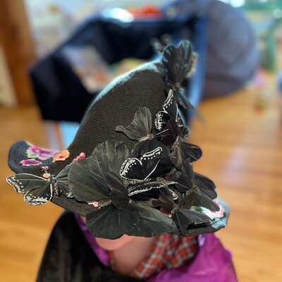 Flower Crown Witch Hat - Etsy