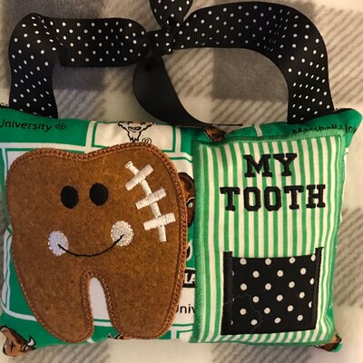 DIGITAL ITEM: 5x7 Football Tooth Pillow ITH Design - Etsy