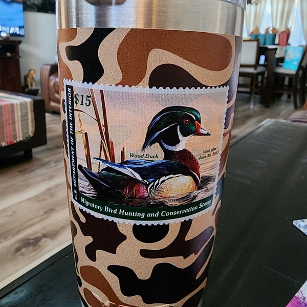 Yeti 30 Oz Tumbler Duck Stamp Old Camo 2013 WOOD DUCK - Etsy