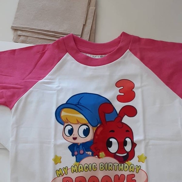 Morphle Personalized Birthday Boy, Birthday Girl, Raglan Shirt, Family ...