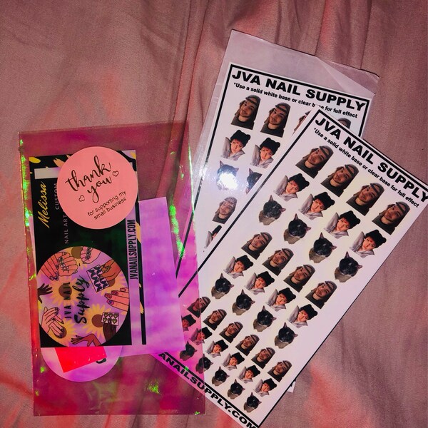 Custom Nail Art Waterslide Decals | Custom Water Decals for Manicure ...