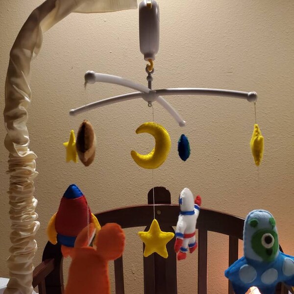 Space Baby Mobile,baby Boy Crib Mobile,alien Crib Mobile,baby Boy ...