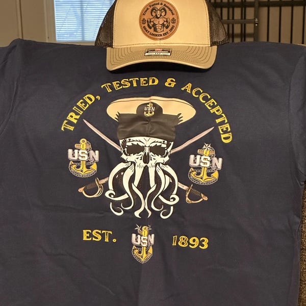 Tried Tested & Accepted Softstyle T-shirt, Navy Chief Lover Shirt for ...