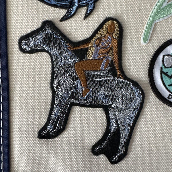 Dalmatian Patch, Small Dog Patch, Embroidered Decoration, Iron-on Patch ...