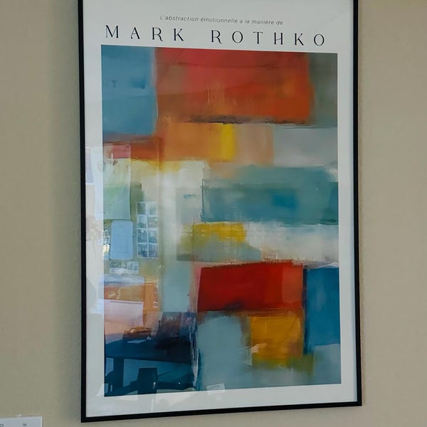 Mark Rothko Print Wall Art Framed, Minimalist Extra Large Wall Art ...
