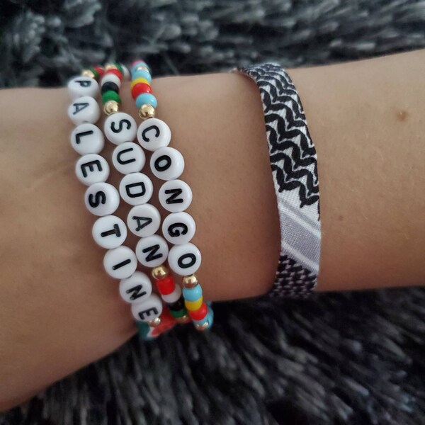 Eid Beaded Bracelets, Eid Mubarak Bead Bracelets, Eid Jewelry Gift ...