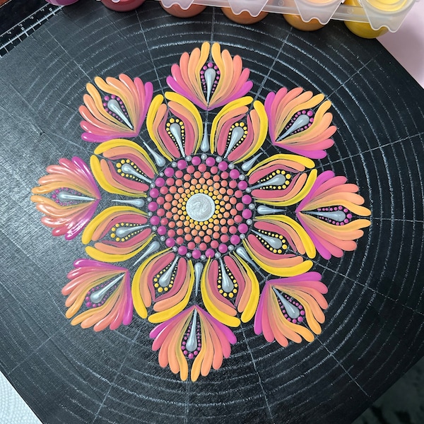 6 Piece Rigger Brush Set | Mandala Painting | Thoughtful Dots - Etsy