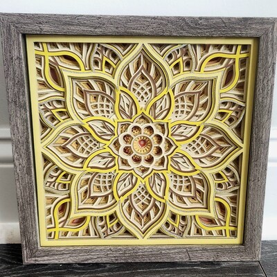 Multi-layer Mandala Svg Dxf, Laser Cut Mandala, Mandala SVG for Cricut ...