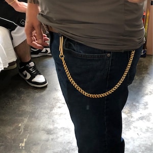 Solid Brass Key Chain Key Ring Brass Chains Wallet Chain Purse With ...