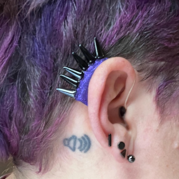 SPIKED Hearing Aid Skin | Hearing Aid Sleeve | Hearing Aid Jewelry ...