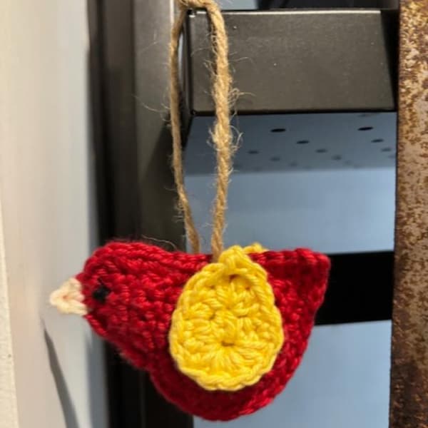 CROCHET PATTERN Little Bird Hanging Decoration/keyring US Terms ...