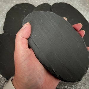 6 Natural Flat SLATE Rock Pieces for Aquarium, Vivarium, Fish Tank or ...