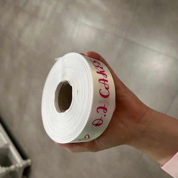 Personalised 38mm Ribbon | Personalised Satin Ribbon | Gift Wrapping ...