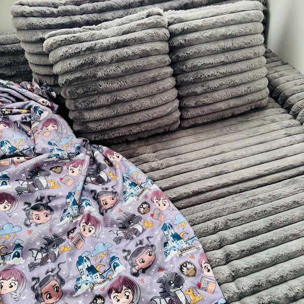 Fourth Wing Chibi Sherpa Fleece Blanket | OFFICIALLY LICENSED | Rebecca ...