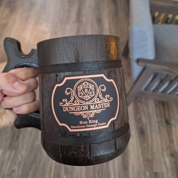 Dungeon Master Personalized Mug. Dungeon and Dragons Mug Custom Beer ...
