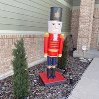 6 1/2 Foot Nutcracker Instructions ..face Template and Supply List ...