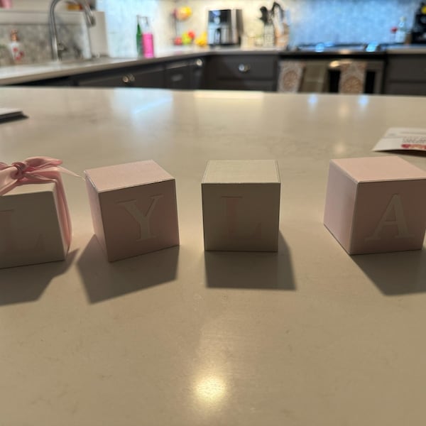 Custom Baby Name Blocks Baby Gift Baby Shower Newborn Nursery ...