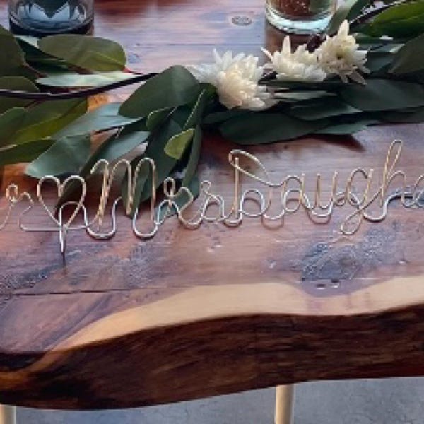 Dream Sign/ Wire Word Art/ Wire Sign/ Metal Word Art/ Wire Writing ...