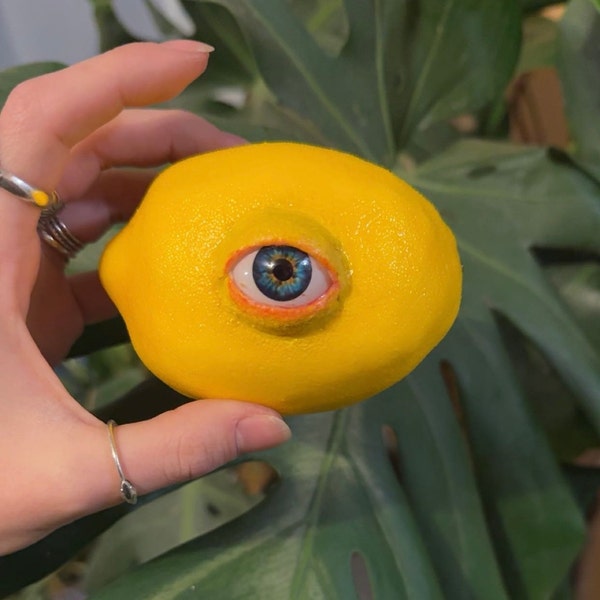 Realistic Life Sized Freaky Fruit All Seeing Lemon by Dead Head Props ...