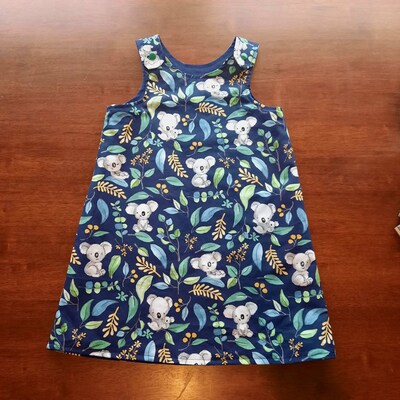 Girls A Line Dress Pattern Reversible Easy to Sew 2 3 4 5 6 Years Dress ...