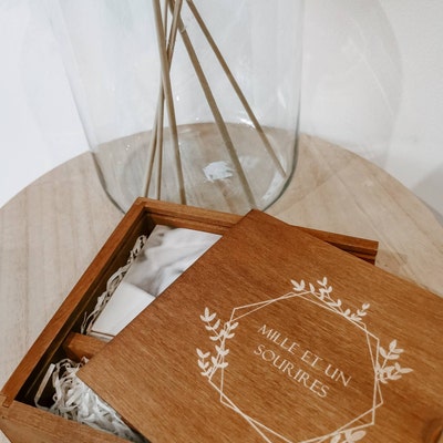 4x6 Wood Print Box 4x6 Photo Box for Photos and USB Drive 15x10 Cm ...