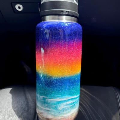 Ombre Leopard Swirl Tumbler Stanley YETI Simple Modern Trek - Etsy