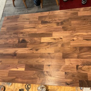 Pretty Walnut Butcher Block Desktop, 25-30 X 48 to 72 Inch Long USA ...