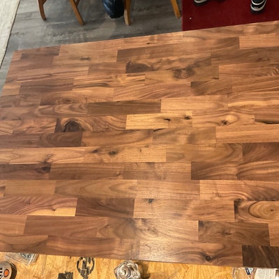 Cafe Table Butcher Block, Walnut Butcher Block Table, Table Top, Cafe ...