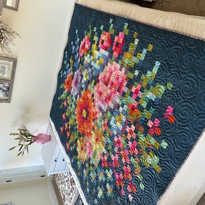 Tilda Solids Flower Vase Embroidery Quilt Kit 63.581.5in - Etsy