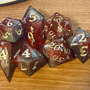 Nocturnal Fortune Dice Set Polyhedral Dice D&D Dice Set Dungeons and ...
