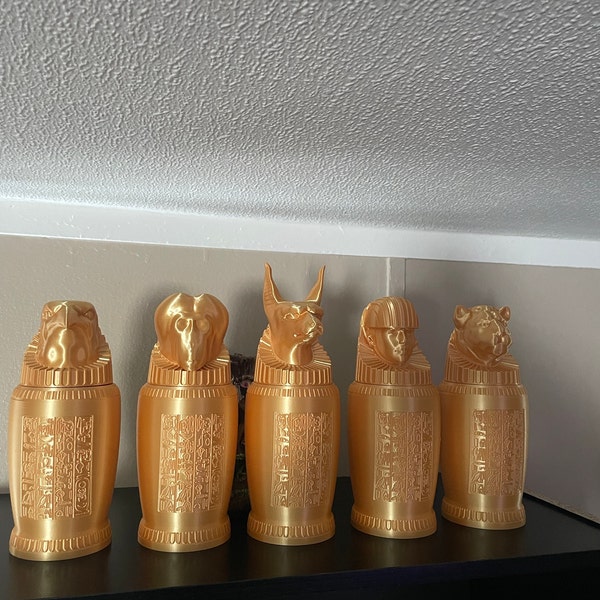 Egyptian Canopic Jars the Mummy - Etsy