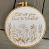 Wildflowers Meadow Embroidery Pattern + Video Tutorial, Beginner Embroidery PDF Pattern ...
